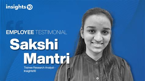Insights10 On Linkedin Sakshi Mantri Trainee Research Analyst