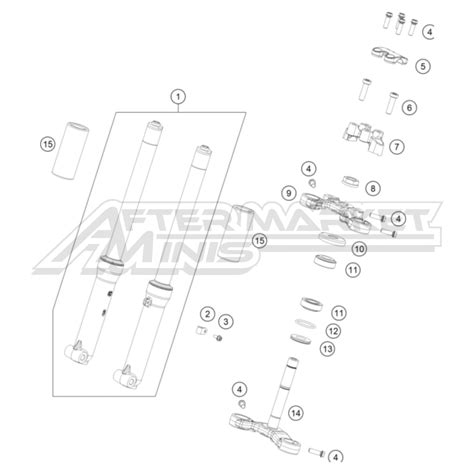 2024 Ktm Sx E 2 Front Fork And Triple Clamp Parts Oem And Aftermarket