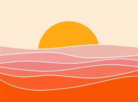 Sunset Gradient Vector Images Over 7 400