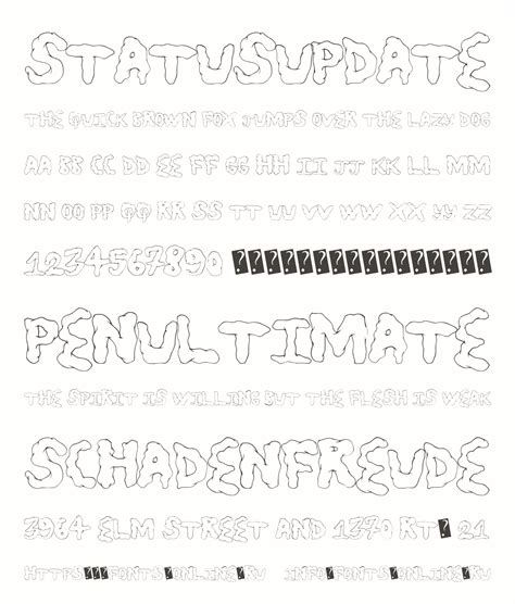 StatusUpdate Font