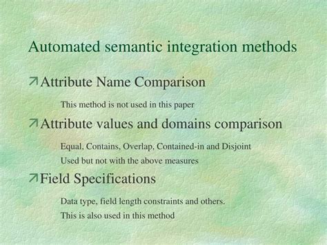 Ppt Semantic Integration In Heterogeneous Databases Using Neural Networks Powerpoint