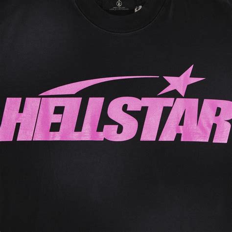 Buy Hellstar Classic T Shirt Regular Print Black Pink