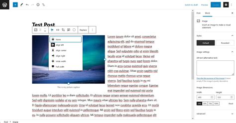 Solved Formatted Images In Post Content Of Gutenberg Editor Differ In