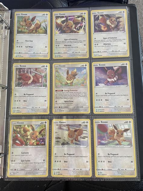 My Eeveelution Binder I Hope Someday I Can Complete All These Sets Wish Me Luck R