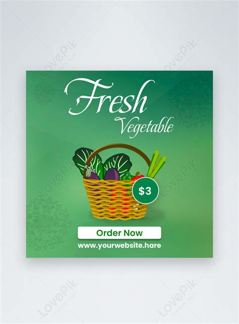신선한 야채 소셜 미디어 게시물 이미지 사진 450121411 무료 다운로드