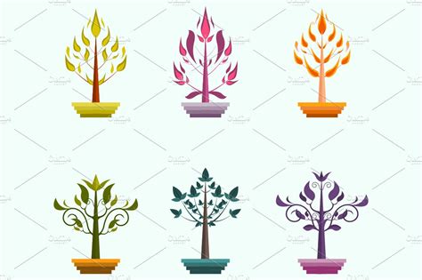Creative Vector Trees Design MasterBundles