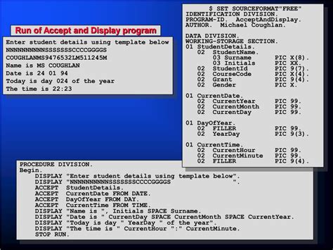 PPT COBOL Basics PowerPoint Presentation Free Download ID