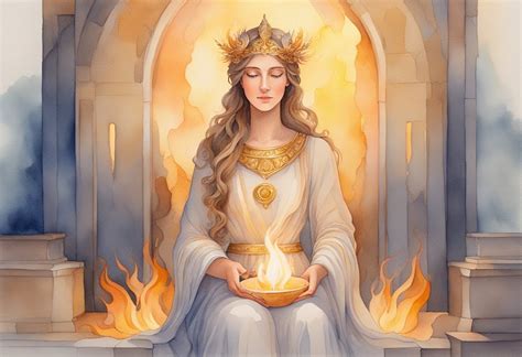 Roman God Vesta Hestia Vesta Greek And Roman Mythology Series For