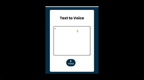 Text To Voice Converter With Html Css And Javascript With Source Code Youtube
