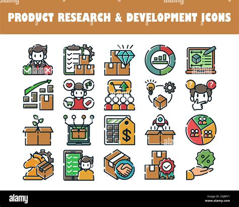 Icon Product Research And Development Vector Illustration Set Stock Vector Image And Art Alamy