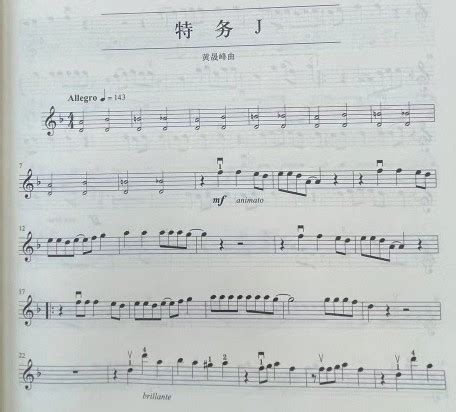 特务J小提琴谱黄晟峰曲 小提琴谱 小提琴网
