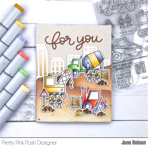 Construction Additions Stamp Set Pretty Pink Posh Llc