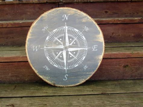 19 Wooden Nautical Compass Wall Art Wood Nautical Compass Rose Sign