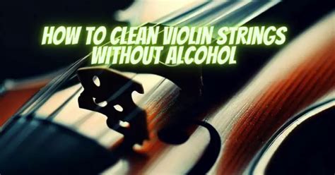 How To Clean Violin Strings Without Alcohol All For Turntables