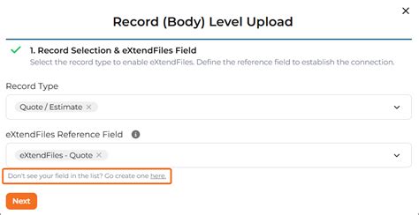 Configure The Extendfiles Record Body Level Upload Feature Extendknowledge