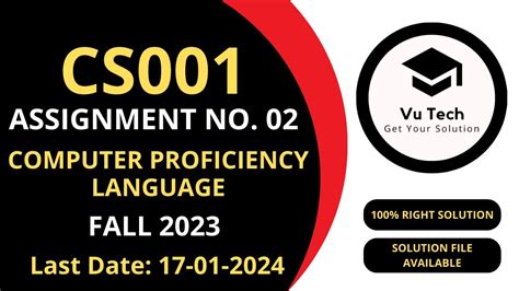 Cs001 Assignment 1 Solution Fall 2023 Cs001 Assignment 1 Solution