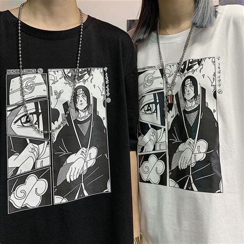 Itachi Comic Anime Inspired Outfits Harajuku Fashion Print T Shirt