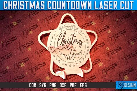 Christmas Countdown Laser Cut Cnc File · Creative Fabrica