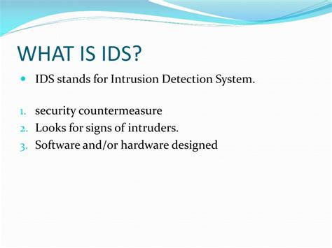 PPT Intrusion Detection System PowerPoint Presentation Free Download ID