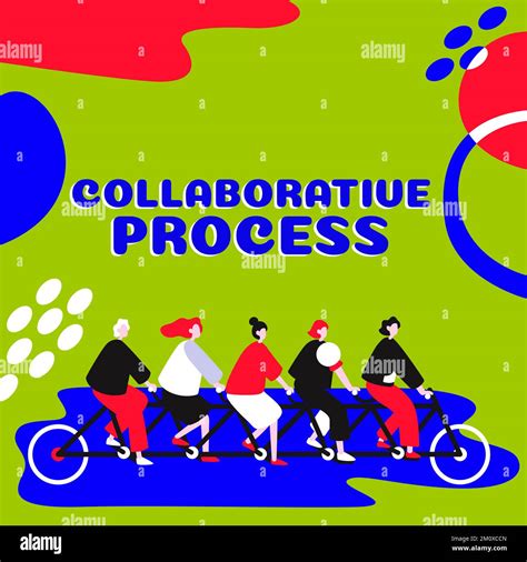 Text Caption Presenting Collaborative Process Business Concept People