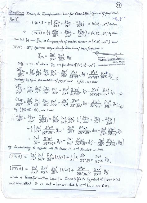 Solution Tensor Analysis Studypool