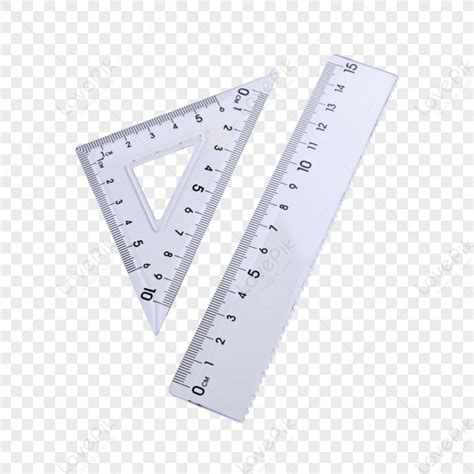 Triangle Ruler White Measuring Plastic Free Png And Clipart Image For