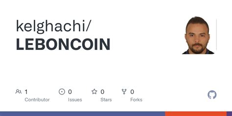 GitHub Kelghachi LEBONCOIN