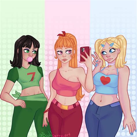 Grown Up Powerpuff Girls By Boohberry On Deviantart
