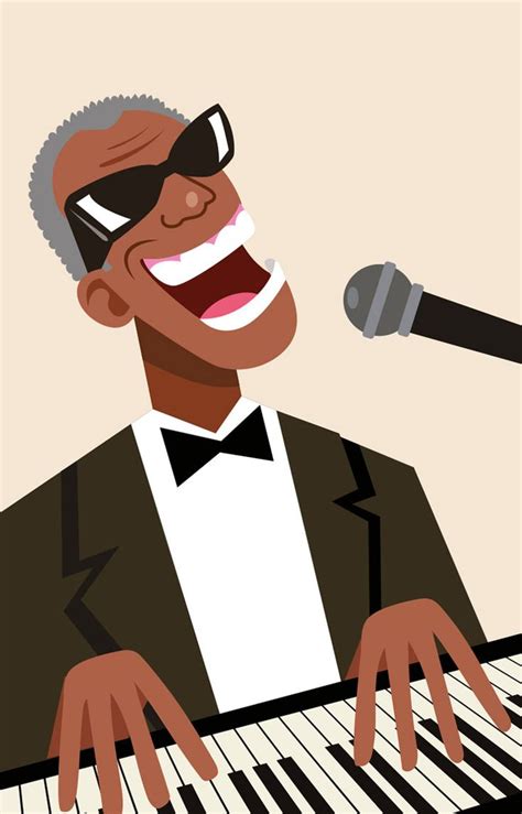 Ray Charles Ray Charles Illustration Portraits