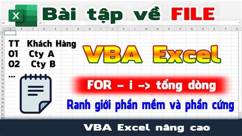 Bài Tập đọc File Text Trong Vba Excel Nt Software Youtube