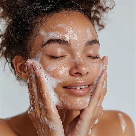 A Woman With The Sun Shining On Her Face Premium Ai Generated Image