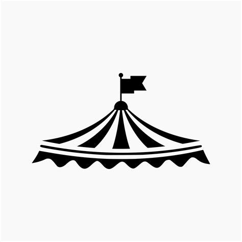 Carnival Tent Clip Art Black And White