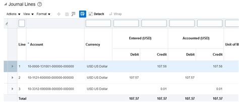Otbi Report For General Ledger Journals Real Time Not Displaying Correct Amounts — Cloud
