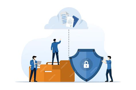 Premium Vector Vector Illustration Of Cloud Technology Storage Cloud Computing Service Concept