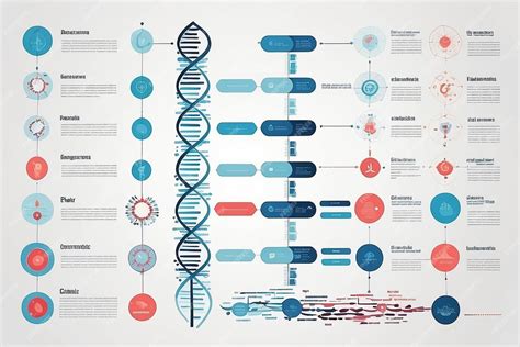 Premium Photo Dna Test Infographic Genome Sequence Map Chromosome