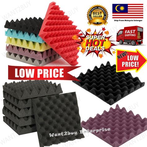 🇲🇾 30x30x5cm Soundproof Sponge Span Egg Shape Sound Absorption Panel