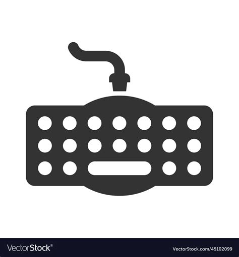 Computer Keyboard Icon Royalty Free Vector Image