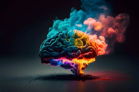 Premium Photo Human Brain Deep Learning Learning By Study Thinking Concept With Smoke Colored