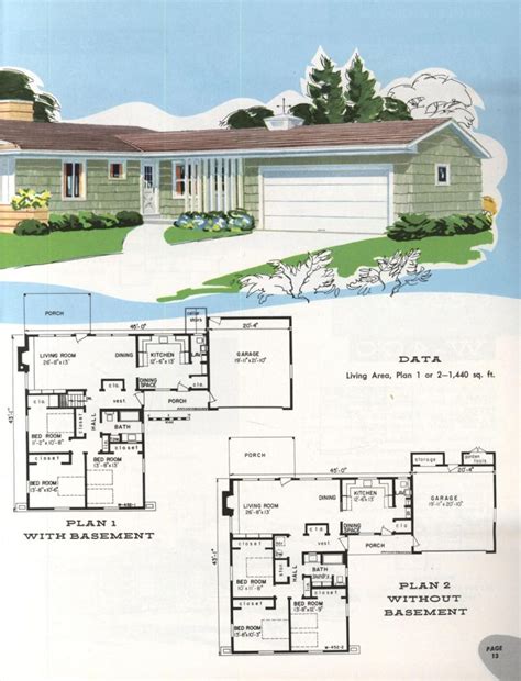 Vintage Real Estate Choose Your House From A 1958 Modern Living Homes