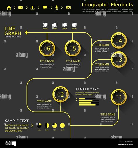 Modern Vector Abstract Flow Chart Infographic Elements Stock Vector