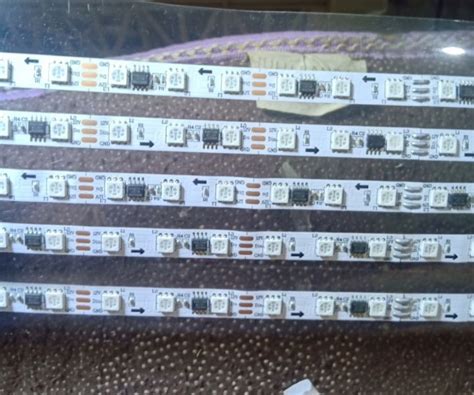 LED Strip Modul Strobo Kaca WS 2811 Ic Rapat Versi V2 Kombinasi Susunan