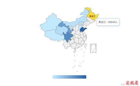 使用echarts js绘制中国地图 前端哥