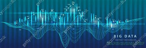 Abstract Visualization Analyze Algorithm Wavy Grid Data Big Data
