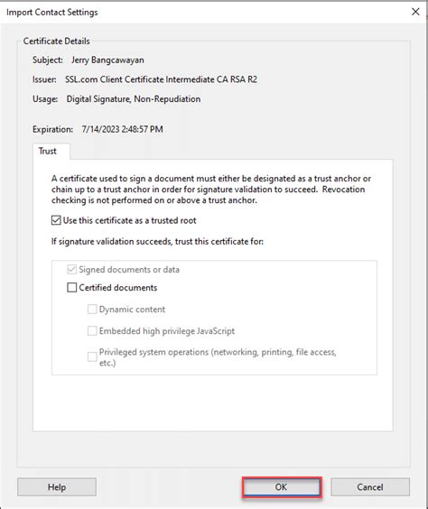Manual Configure Trust In Adobe Acrobat