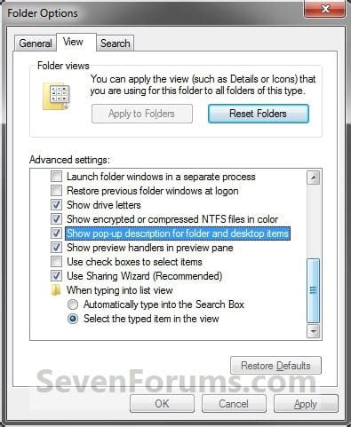 Pop Up Descriptions Enable Or Disable Tutorials