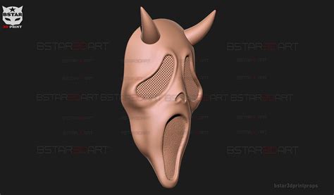Demon Ghost Face Mask From Dead By Daylight 3d Model By Blackstar90