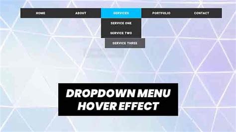 Css Keyframes Dropdown Menu Hover Animation Rwebdevtutorials