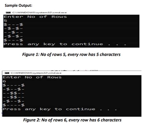 Solved Write A SIMPLE C Program To Print The Following Chegg Com