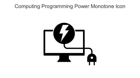 Computing Programming Power Monotone Icon In Powerpoint Pptx Png And