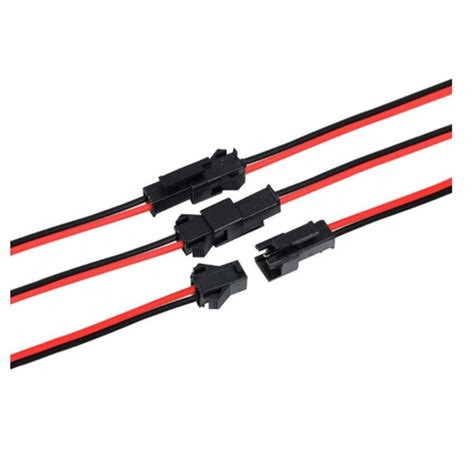 Jual Konektor Plug Konektor Kabel Male To Female 20cm Jst Sm 254 2pin